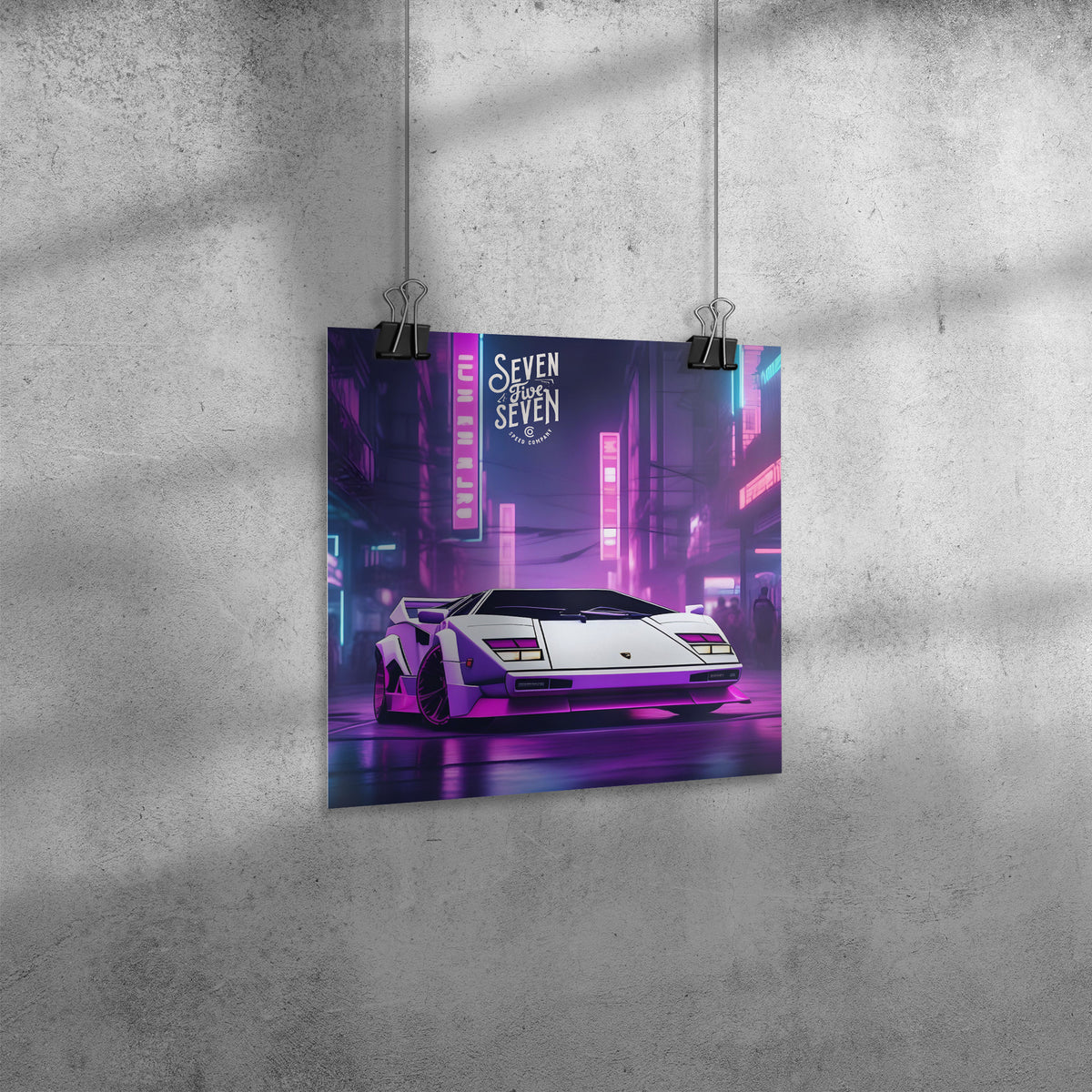 Retro Lamborghini Countach Poster – Seven5SevenCo